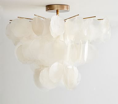 Large Capiz Flush Mount | Pottery Barn Kids