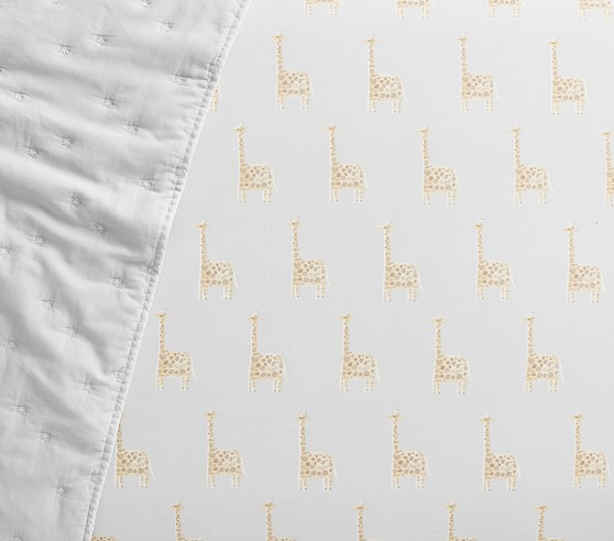 Giraffe Crib Sheets | Pottery Barn Kids