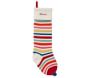 Striped Merry & Bright Christmas Stocking | Pottery Barn Kids