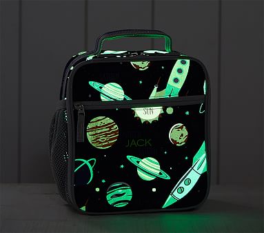 Mackenzie Navy Solar System Glow-in-the-Dark Lunch Boxes | Pottery Barn ...