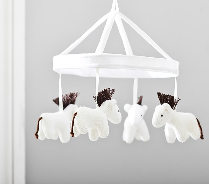 Horse Knit Baby Mobile | Pottery Barn Kids
