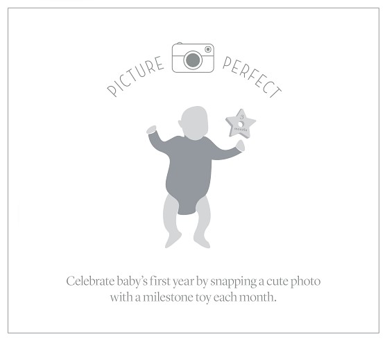 Gold Milestone Star Stacker | Baby Keepsake | Pottery Barn Kids