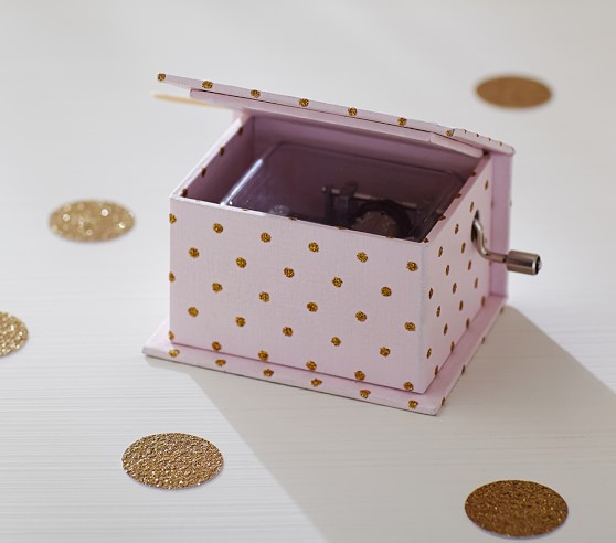 Pink Glitter Music Box | Baby Keepsake | Pottery Barn Kids