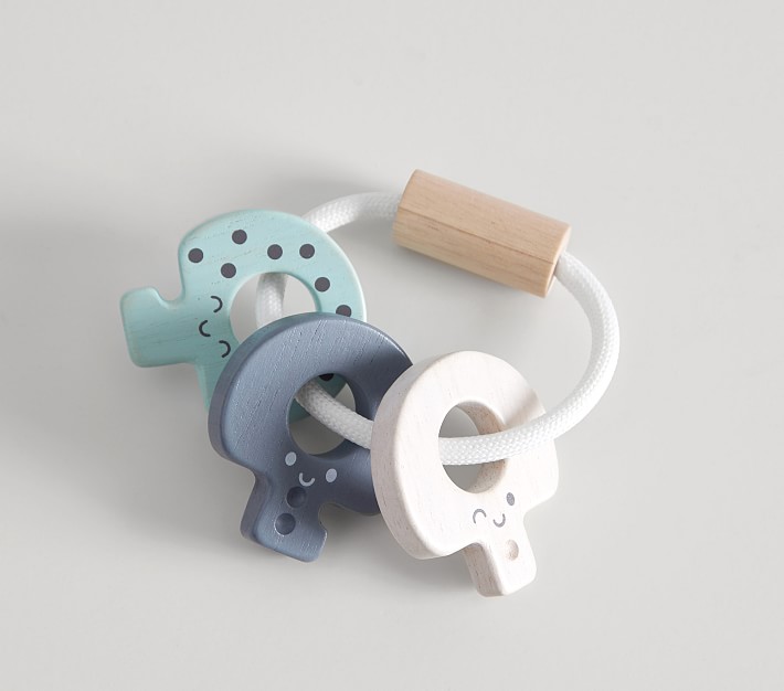 Plan Toys x pbk Key Rattle | Baby Toys | Pottery Barn Kids