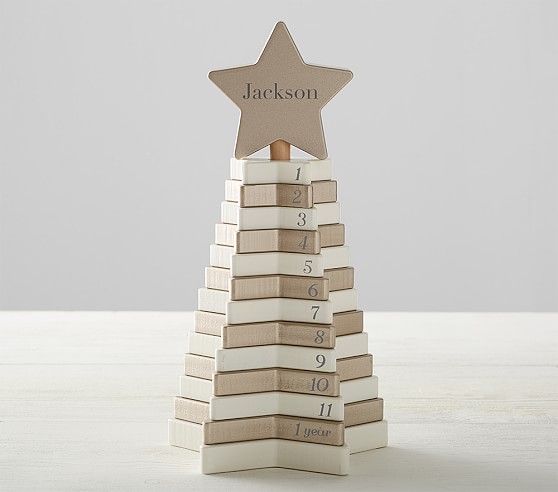 Gold Milestone Star Stacker | Baby Keepsake | Pottery Barn Kids