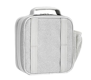 Mackenzie Silver/Gold Ombre Sparkle Glitter Kids Lunch Boxes | Pottery ...