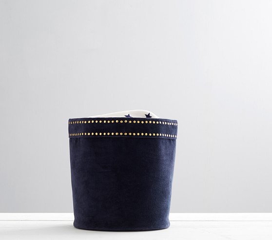 Navy Velvet Nursery Storage | Pottery Barn Kids