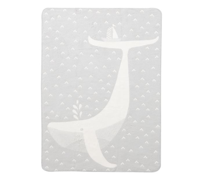 Fuzzy Whale Baby Blanket | Pottery Barn Kids