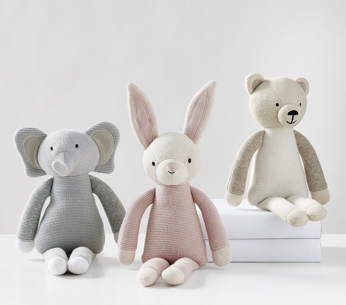 Organic Knit Plush Elephant | Pottery Barn Kids