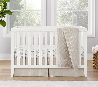 European Linen Baby Quilt | Pottery Barn Kids