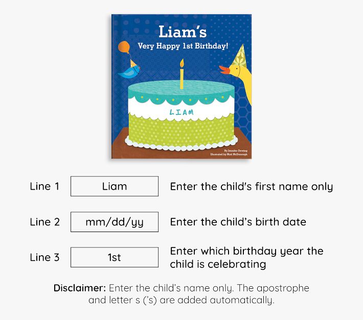 Blue My Very Happy Birthday Personalized Book | Kids Books | Pottery ...