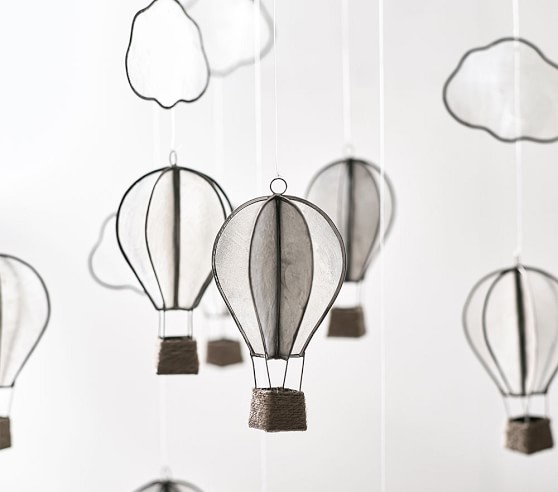 Capiz Hot Air Balloon Baby Mobile | Pottery Barn Kids