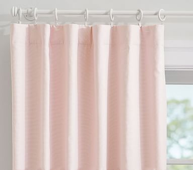 Quincy Cotton Canvas Kids Blackout Curtain | Pottery Barn Kids