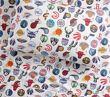 Organic NBA Kids' Sheet Set | Pottery Barn Kids