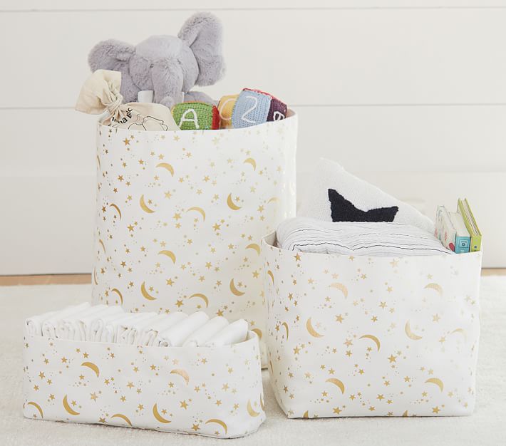 Gold Moon & Star Storage | Nursery Storage | Pottery Barn Kids
