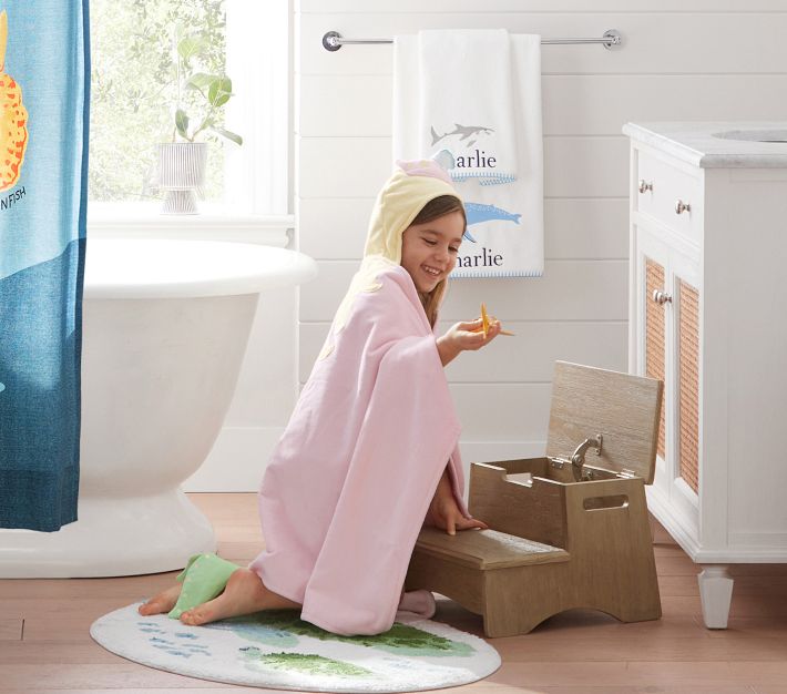 Seadrift Storage Step Stool | Pottery Barn Kids