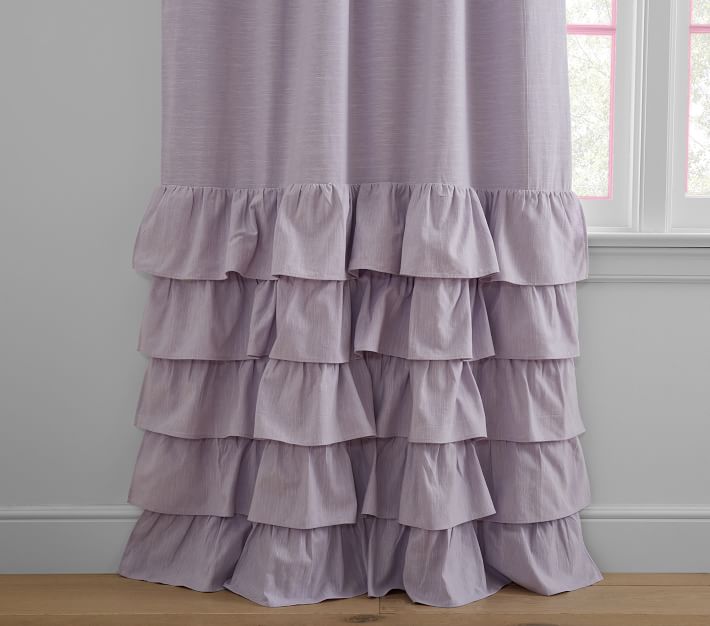 Lavender Ruffle Curtains