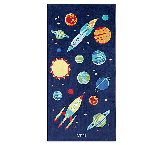 Space Kids Beach Towel | Pottery Barn Kids
