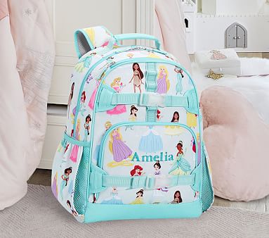 Mackenzie Aqua Disney Princess Backpacks | Pottery Barn Kids