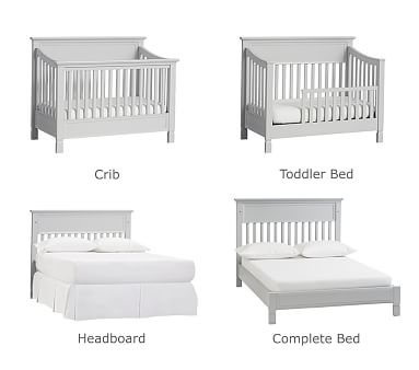 Larkin 4-in-1 Low Footboard Full Bed Conversion Kit Only | Pottery Barn ...