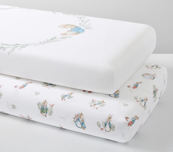 Peter Rabbit™ Organic Crib Fitted Sheet Bundle - Set of 2 | Pottery ...
