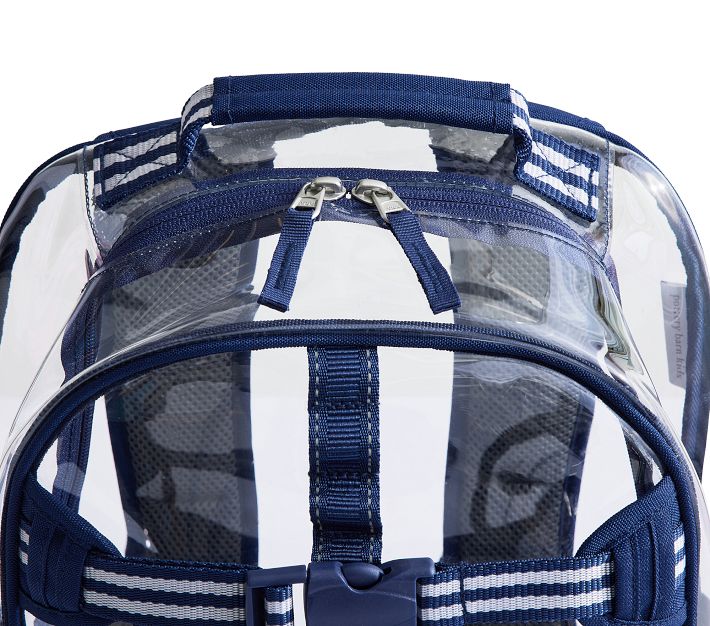Mackenzie Clear With Navy Trim Backpack | Pottery Barn Kids