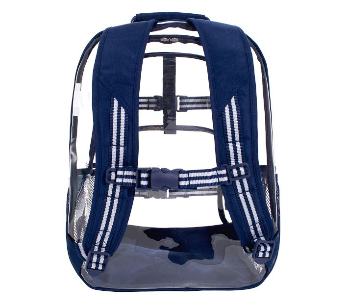 Mackenzie Clear With Navy Trim Backpack | Pottery Barn Kids