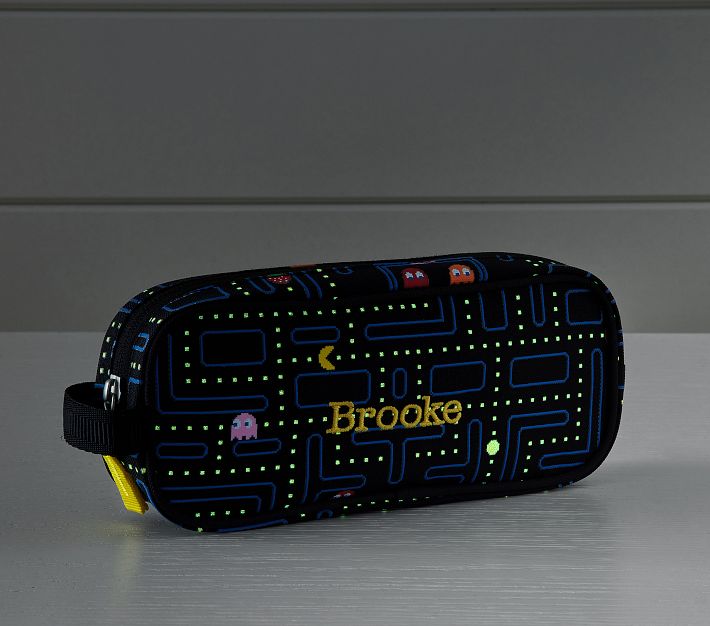 Mackenzie PAC-MAN™ Glow-in-the-Dark Pencil Case | Pottery Barn Kids