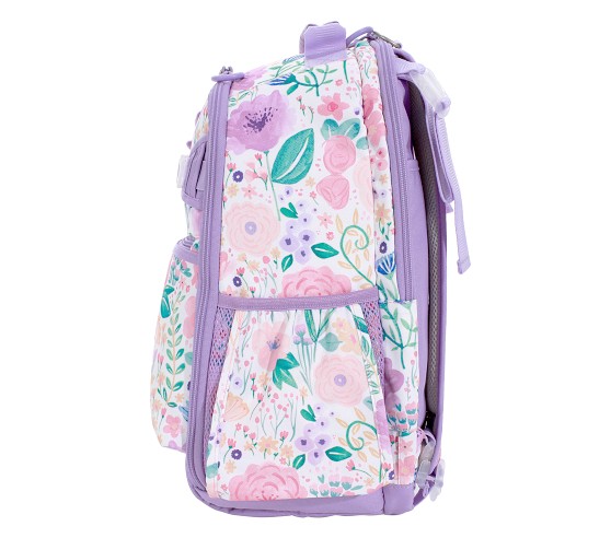 Mackenzie Lavender Floral Blooms Adaptive Backpack | Pottery Barn Kids