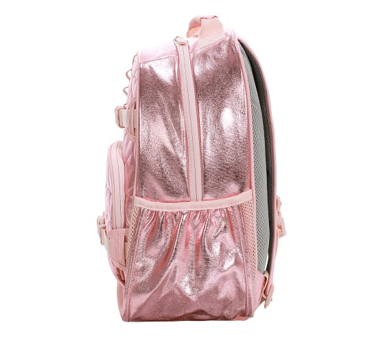 Mackenzie Pink Metallic Hearts Backpacks | Pottery Barn Kids