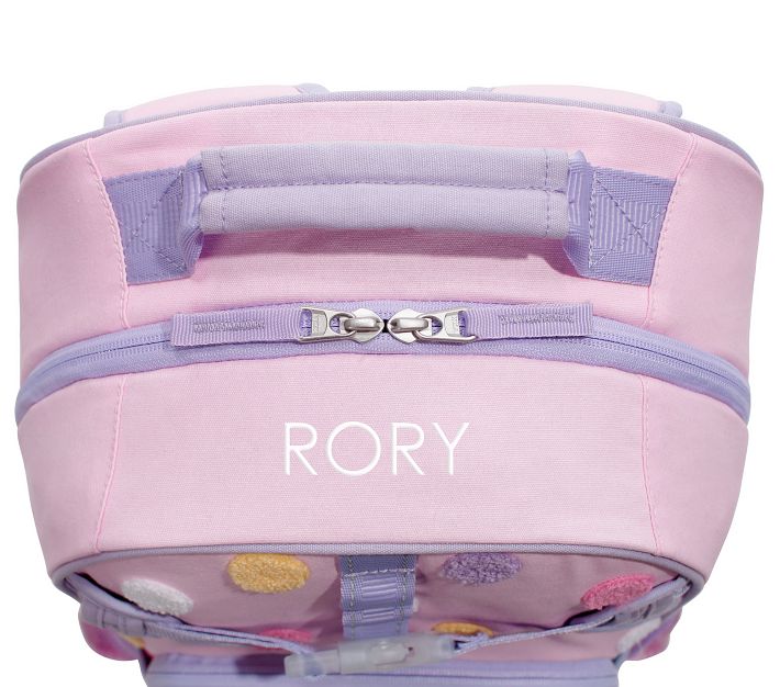 Mackenzie Pink Polka Dots Chenille Backpacks | Pottery Barn Kids