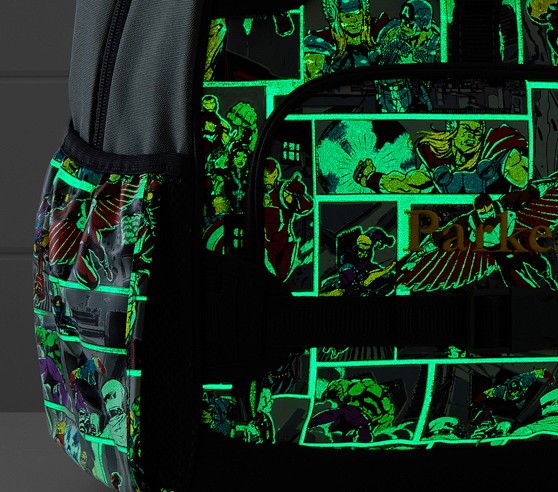 Mackenzie Marvel Comics Glow-in-the-Dark Backpacks | Pottery Barn Kids
