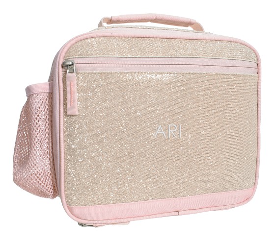 Mackenzie Blush/Gold Glitter Lunch Boxes | Pottery Barn Kids