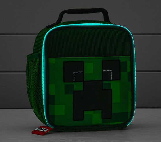Mackenzie Minecraft™ Creeper Critter Glow-in-the-Dark Classic Lunch Box ...