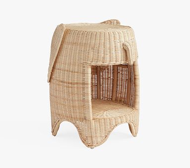 Rattan Elephant Side Table | Pottery Barn Kids