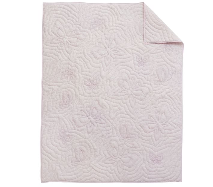 Ruched Butterfly Quilt & Shams | Pottery Barn Kids