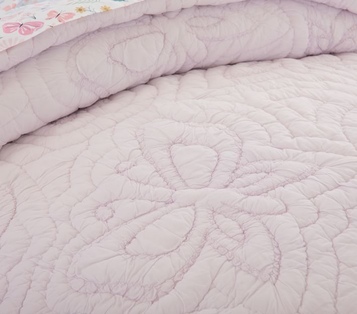 Ruched Butterfly Quilt & Shams | Pottery Barn Kids