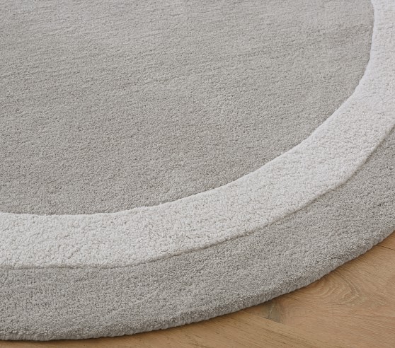 Open Box: Classic Border Round Rug | Pottery Barn Kids