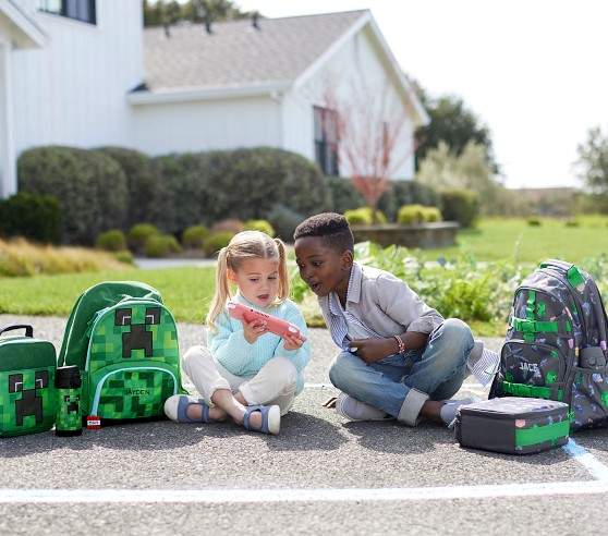 Minecraft Creeper Mackenzie 12oz Water Bottle | Pottery Barn Kids