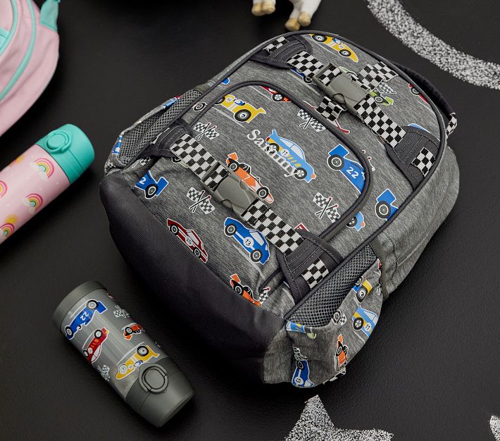 Mackenzie Race Cars Glow-in-the-Dark Backpacks | Pottery Barn Kids