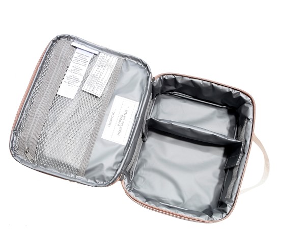 Colby Rose Gold Metallic Sherpa Lunch Box | Pottery Barn Kids