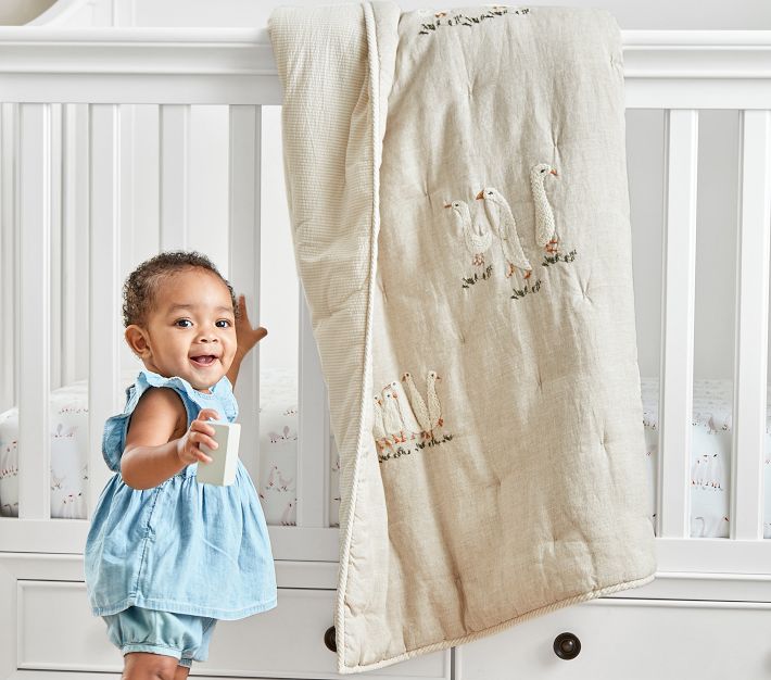 Darby Duckling Baby Quilt | Pottery Barn Kids