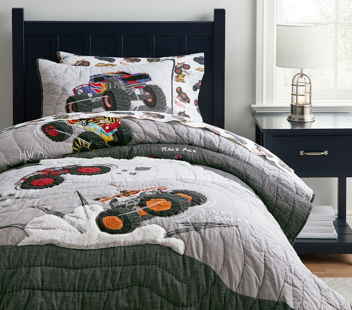 Hot Wheels™ Monster Trucks Quilt & Shams | Pottery Barn Kids
