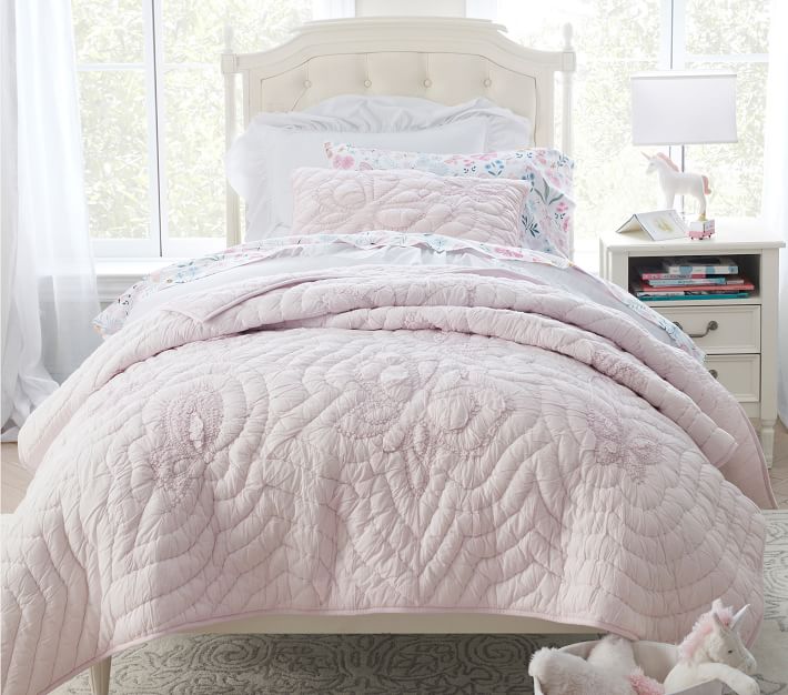 Ruched Butterfly Quilt & Shams | Pottery Barn Kids