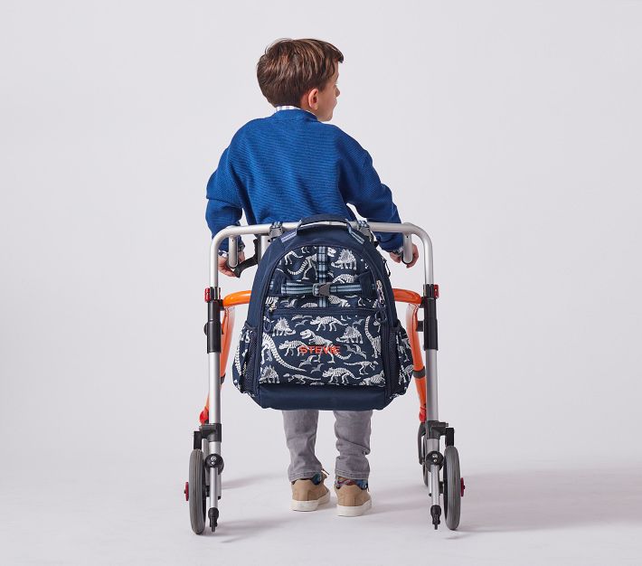 Mackenzie Navy Dino Bones Glow-in-the-Dark Adaptive Backpack & Lunch ...