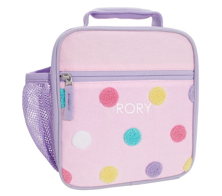 Mackenzie Pink Chenille Polka Dots Backpack & Lunch Bundle, Set of 3 ...