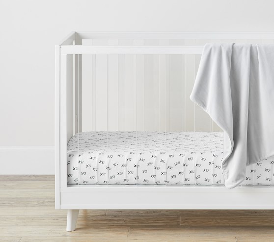 Xo Organic Crib Fitted Sheet | Pottery Barn Kids