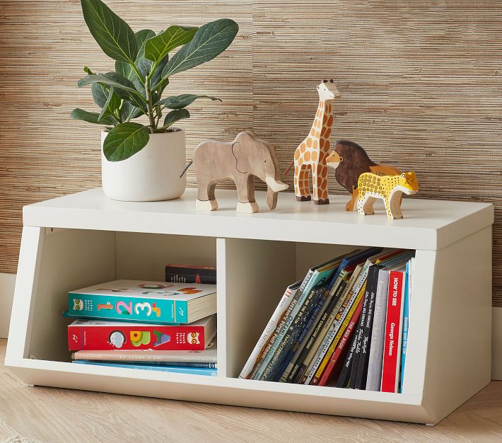 Double Market Bin with Divider | Pottery Barn Kids