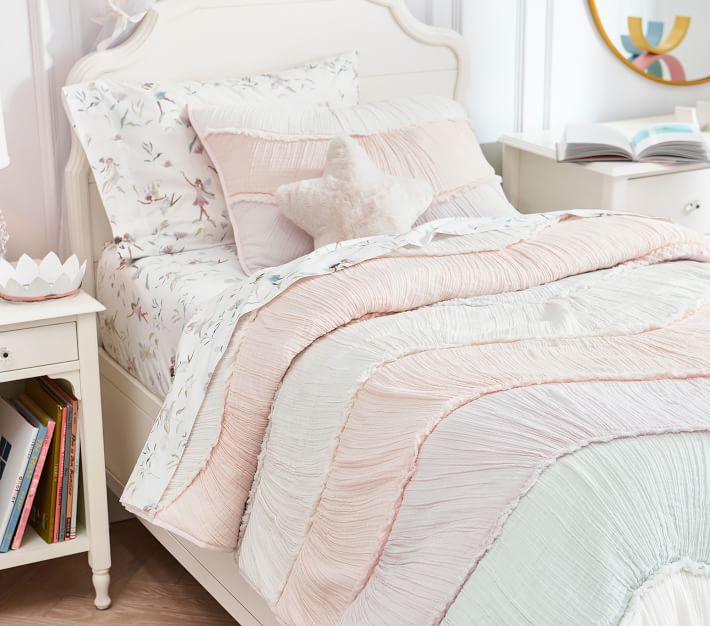 Ryleigh Ruched Wave Quilt & Shams | Pottery Barn Kids