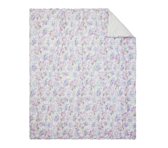 LoveShackFancy Lavender Damask Floral Comforter & Shams | Pottery Barn Kids